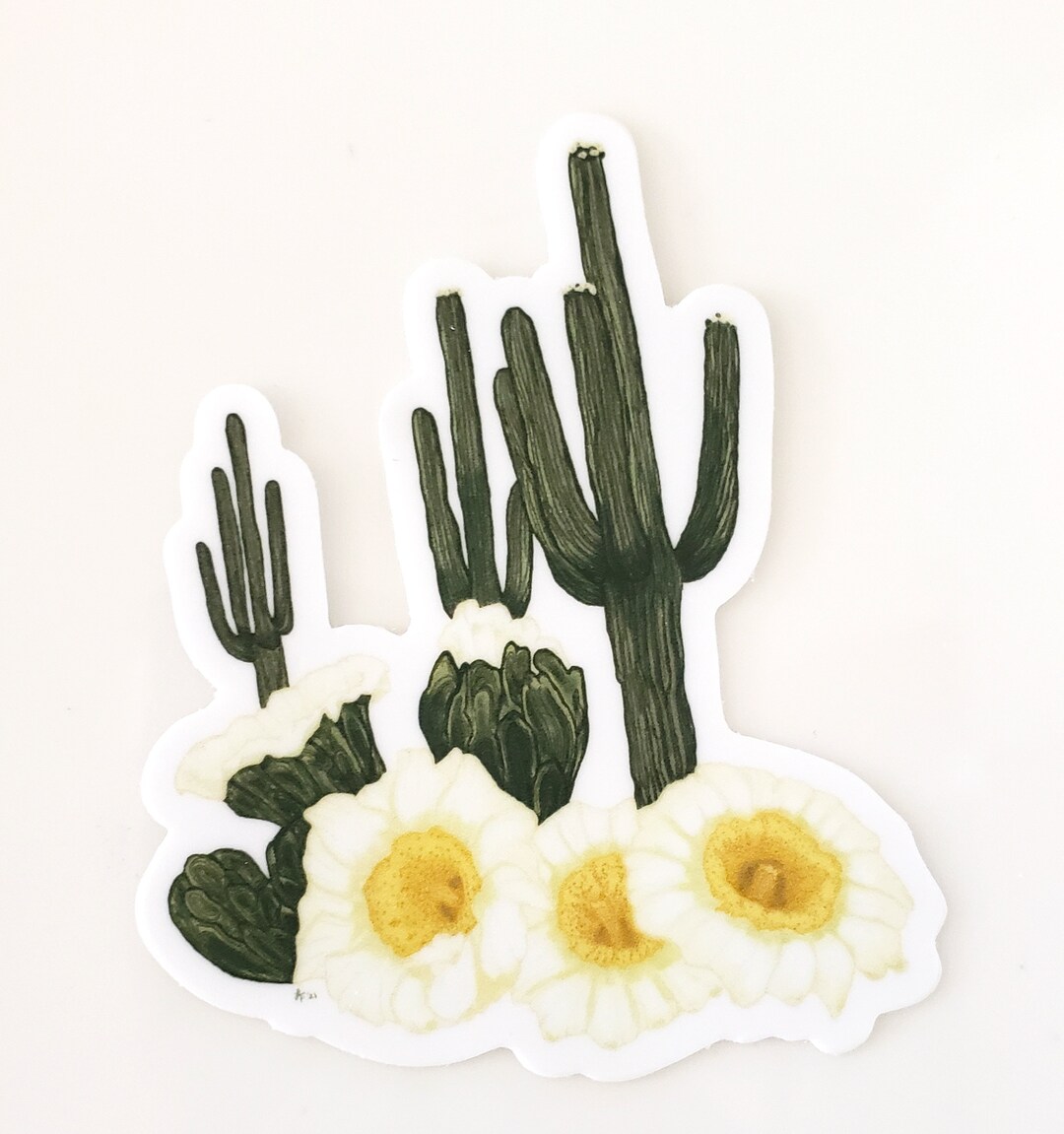3" Saguaro Cactus Vinyl Sticker / Waterproof Arizona Saguaro Cactus ...