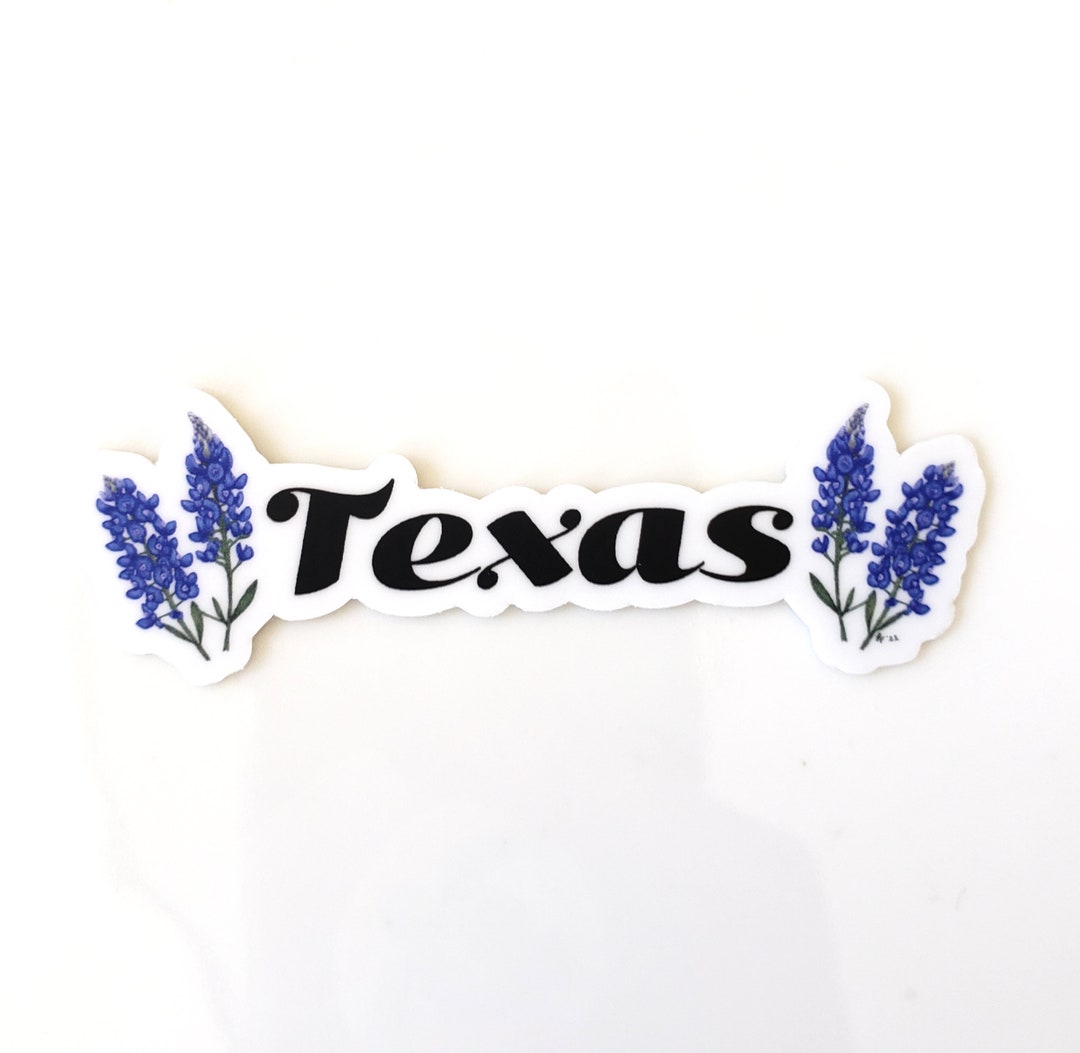3" Texas Bluebonnet Vinyl Sticker / Waterproof Vinyl Bluebonnet Decal ...