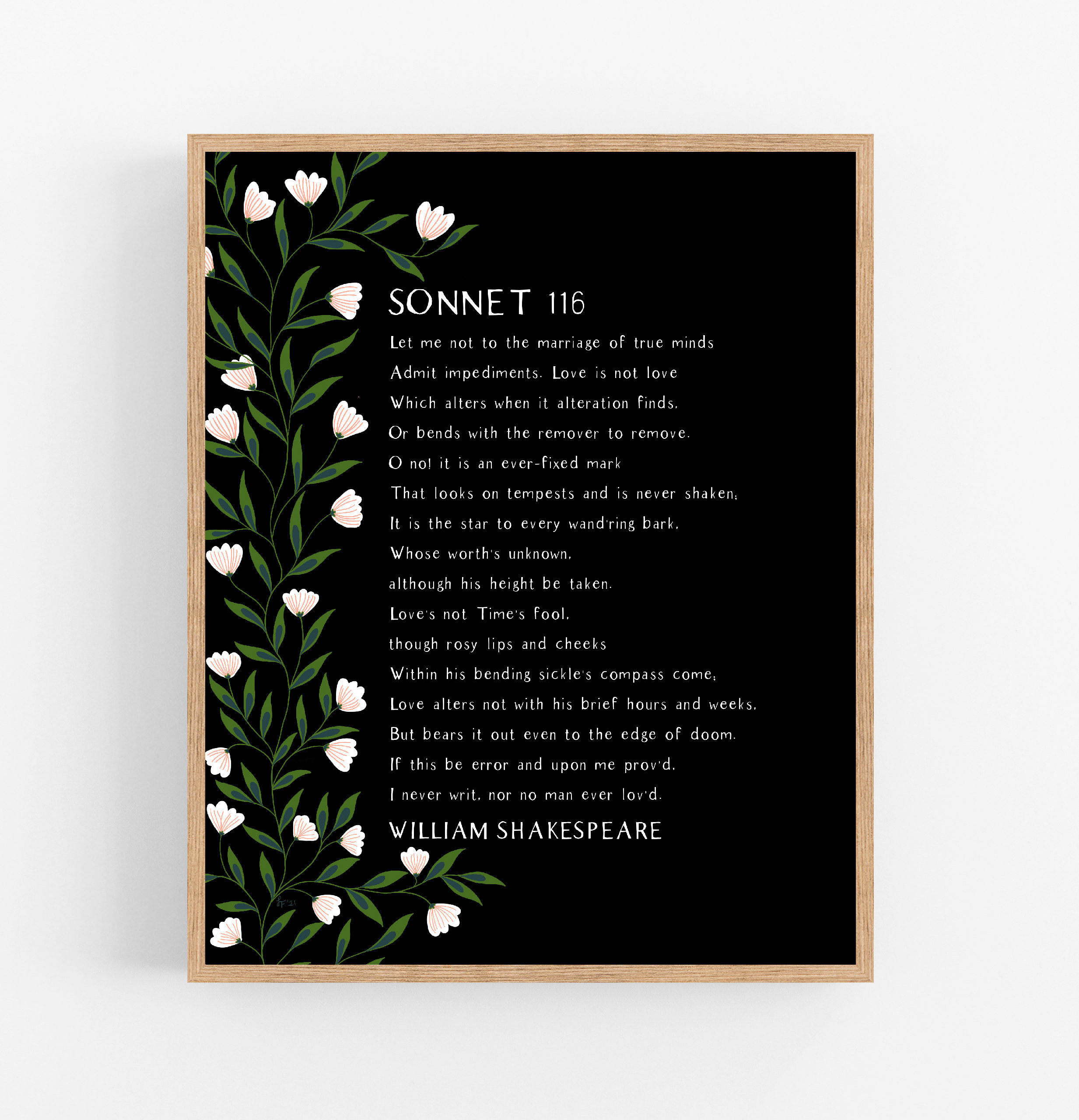 Sonnet 116 / Shakespeare / Printable / Art / Digital Download - Etsy