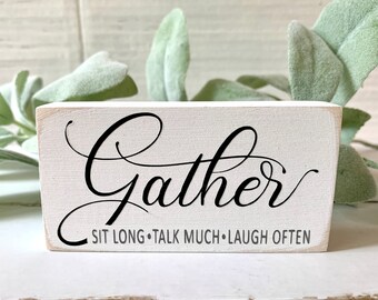 Small Gather Sign - Etsy