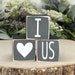 Small Wood Sign, Set of 3 Blocks, 1.5", Mantle Decor, Shelf Sitter ...