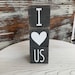 Small Wood Sign, Set of 3 Blocks, 1.5", Mantle Decor, Shelf Sitter ...