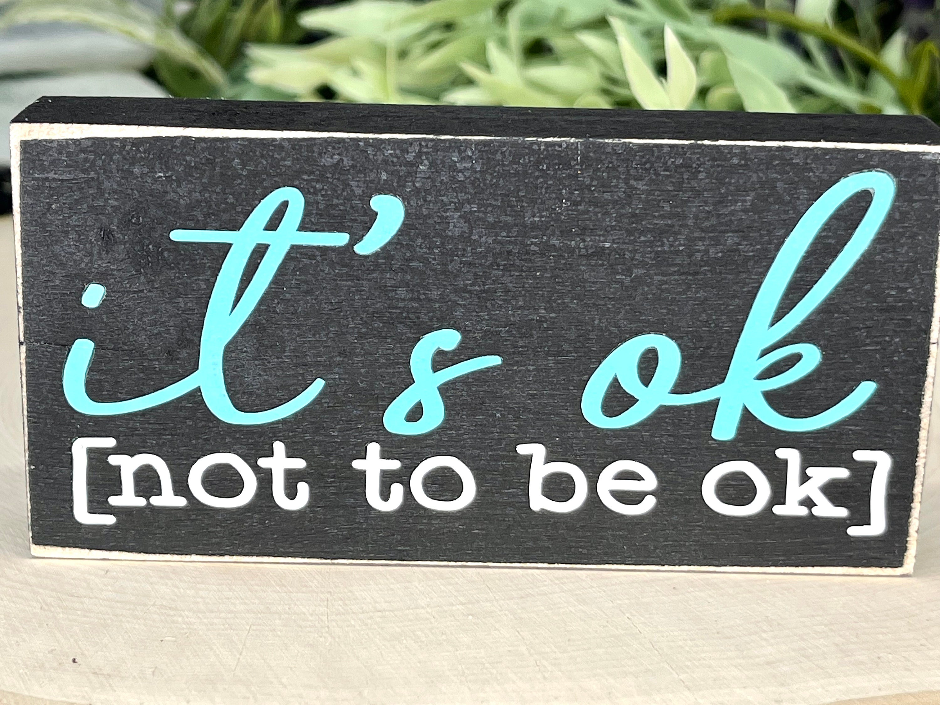 Mini Wood Sign Small Shelf Sign Tiered Tray Decor It's | Etsy