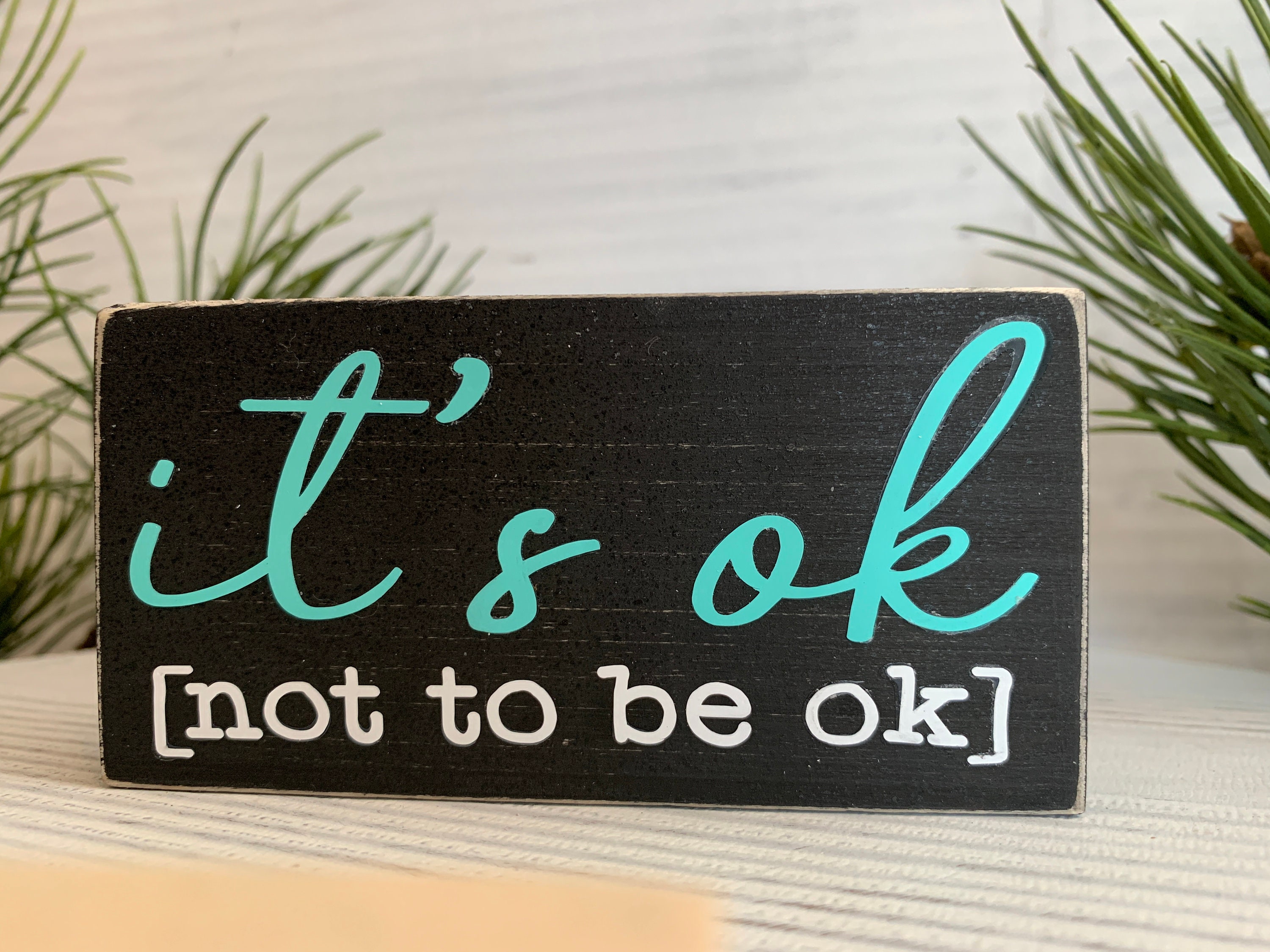 Mini wood sign small shelf sign tiered tray decor It's | Etsy