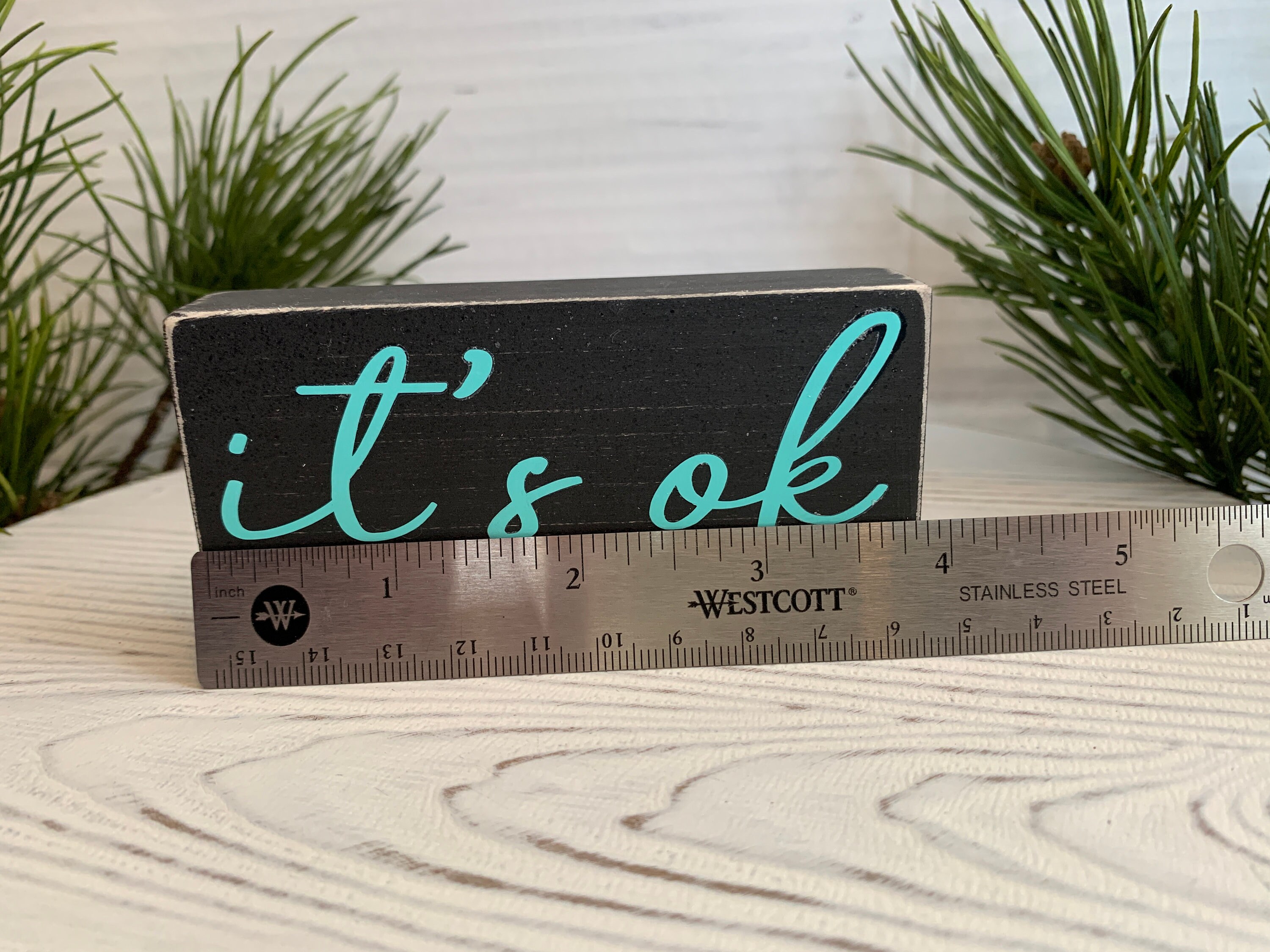 Mini wood sign small shelf sign tiered tray decor It's | Etsy