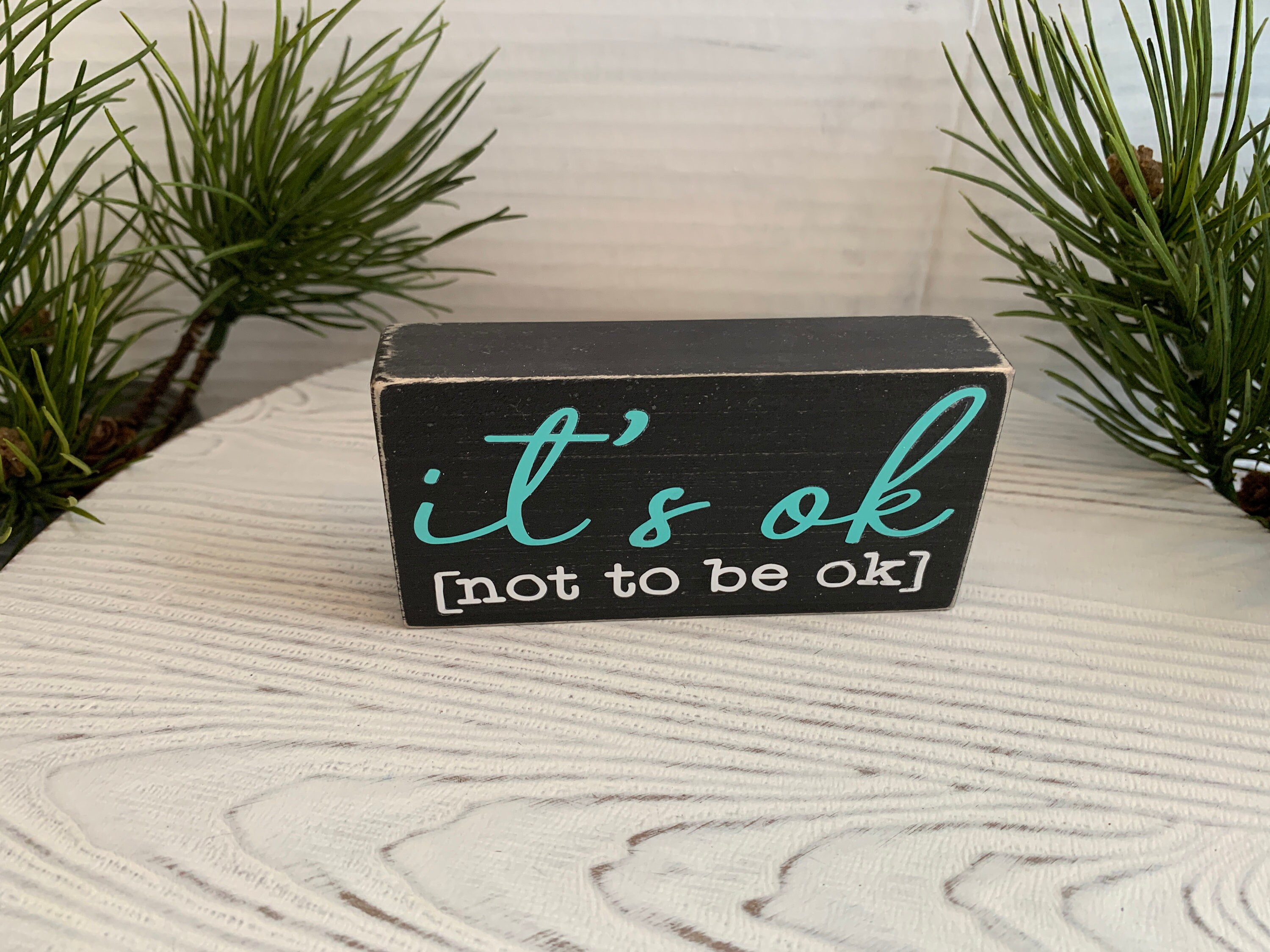 Mini wood sign small shelf sign tiered tray decor It's | Etsy