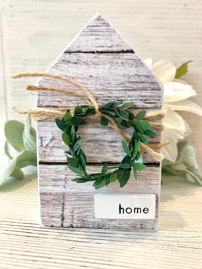 Small Wood House Sign, Wood House, Mini Wood Sign, Mantle Decor Sign ...