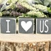 Small Wood Sign, Set of 3 Blocks, 1.5", Mantle Decor, Shelf Sitter ...