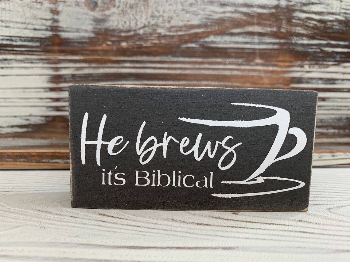 Mini Wood Sign Small Sign Coffee Sign Tiered Tray Coffee | Etsy