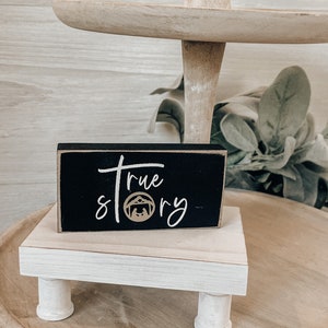 Mini Wood Sign, Mantle Decor, Christian Sign, Christmas Decor, Small ...