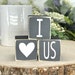 Small Wood Sign, Set of 3 Blocks, 1.5", Mantle Decor, Shelf Sitter ...