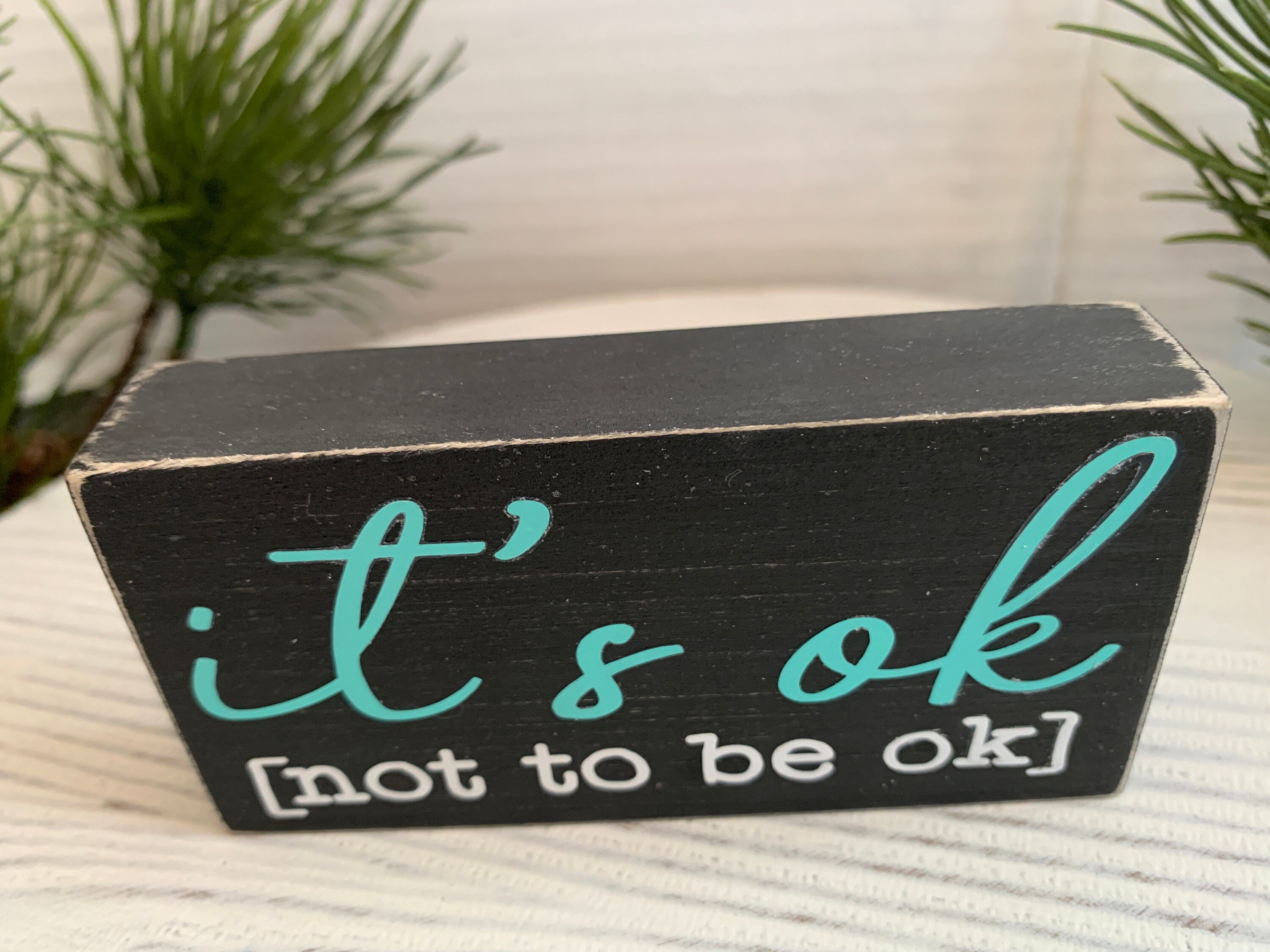 Mini wood sign small shelf sign tiered tray decor It's | Etsy