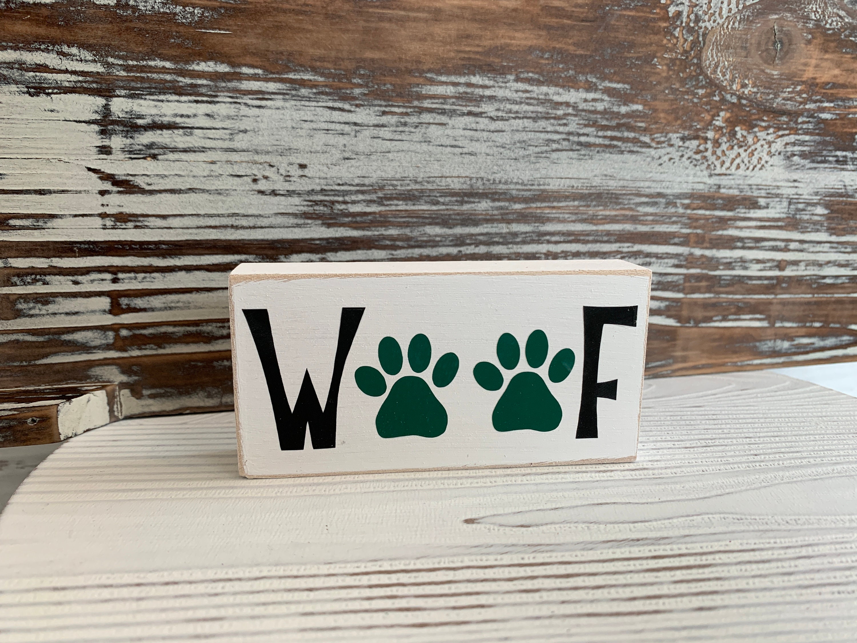 Mini Wood Sign Small Wood Sign Tiered Tray Dog Dog Sign - Etsy