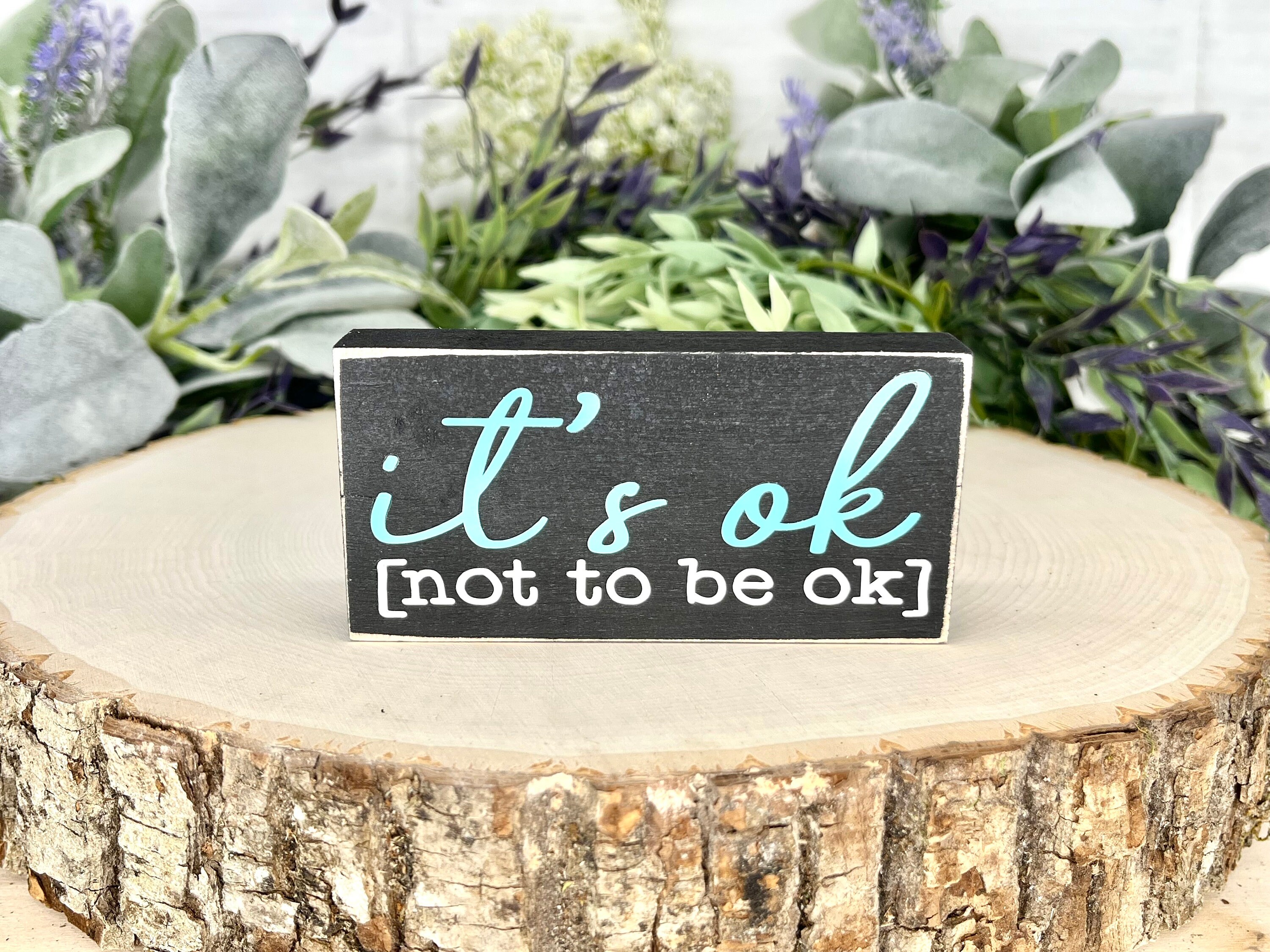 Mini Wood Sign Small Shelf Sign Tiered Tray Decor It's | Etsy