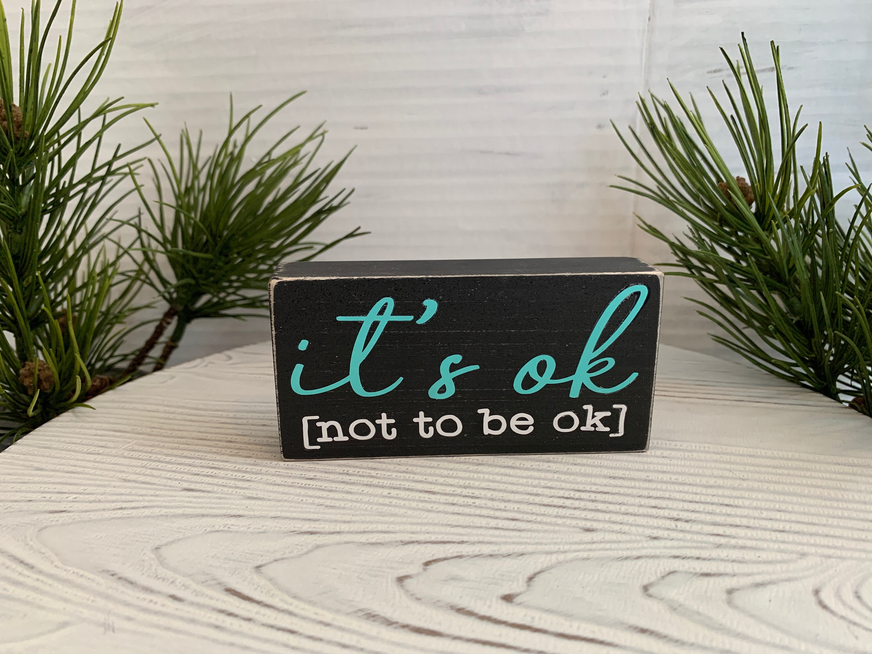 Mini wood sign small shelf sign tiered tray decor It's | Etsy