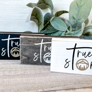 Mini Wood Sign, Mantle Decor, Christian Sign, Christmas Decor, Small ...