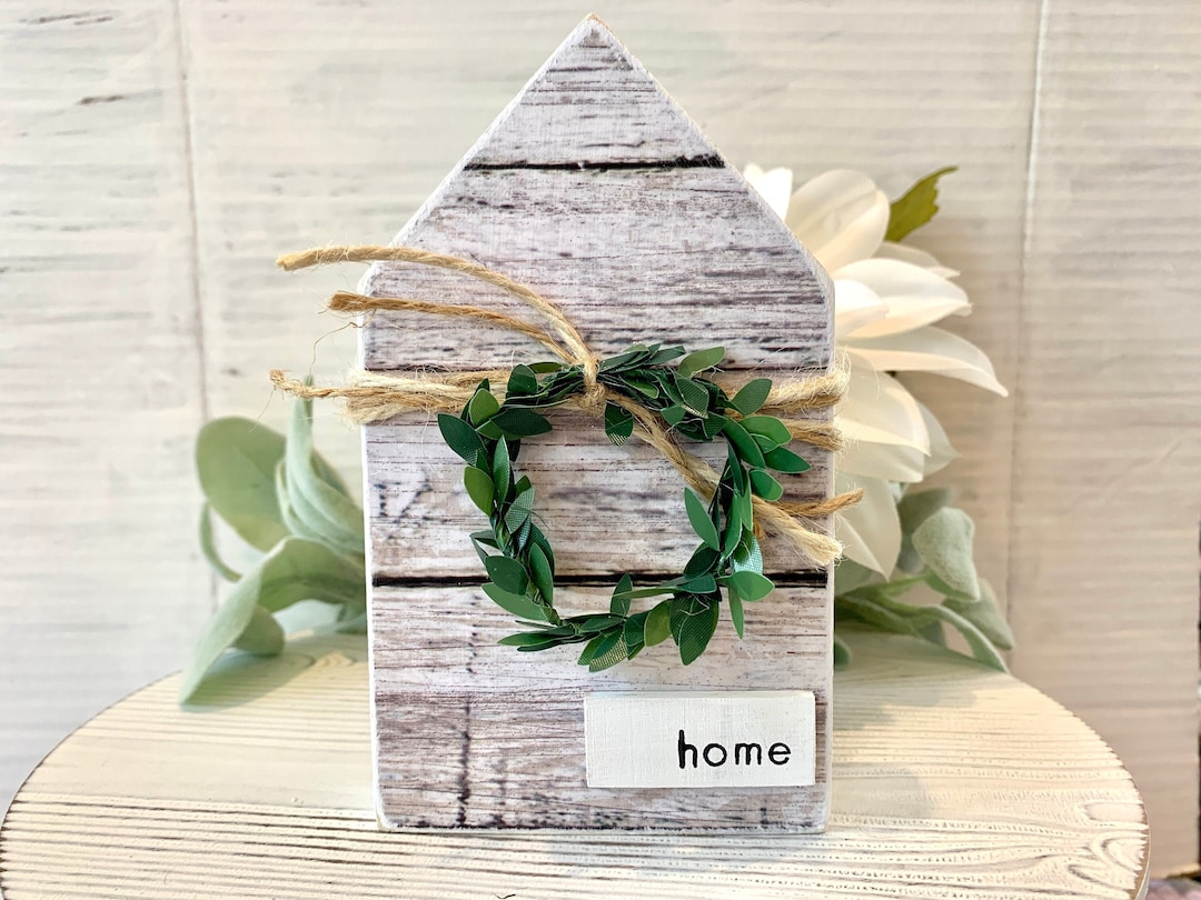Small Wood House Sign, Wood House, Mini Wood Sign, Mantle Decor Sign ...