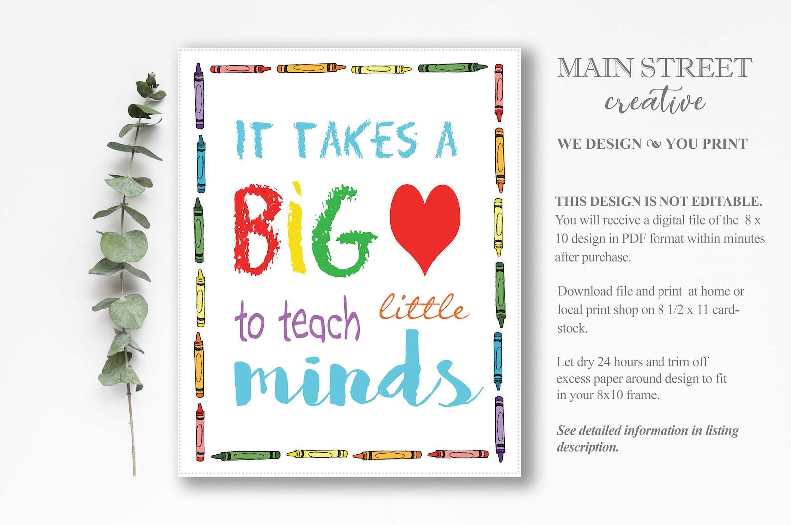 Teacher Gift Printable, Teacher Christmas Gift, Teacher Appreciation ...