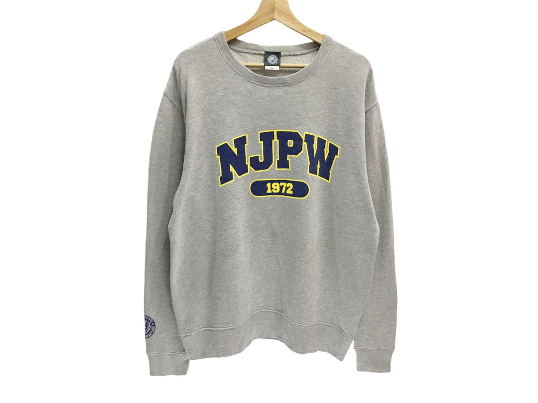 Vintage NJPW Japan Pro Wrestling Spellout Pullover Jumper Sweatshirt - Etsy