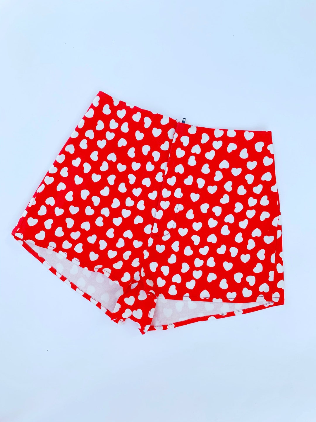 Red Heart Hotpants Shorts Retro Retro Clothing Retro Style - Etsy