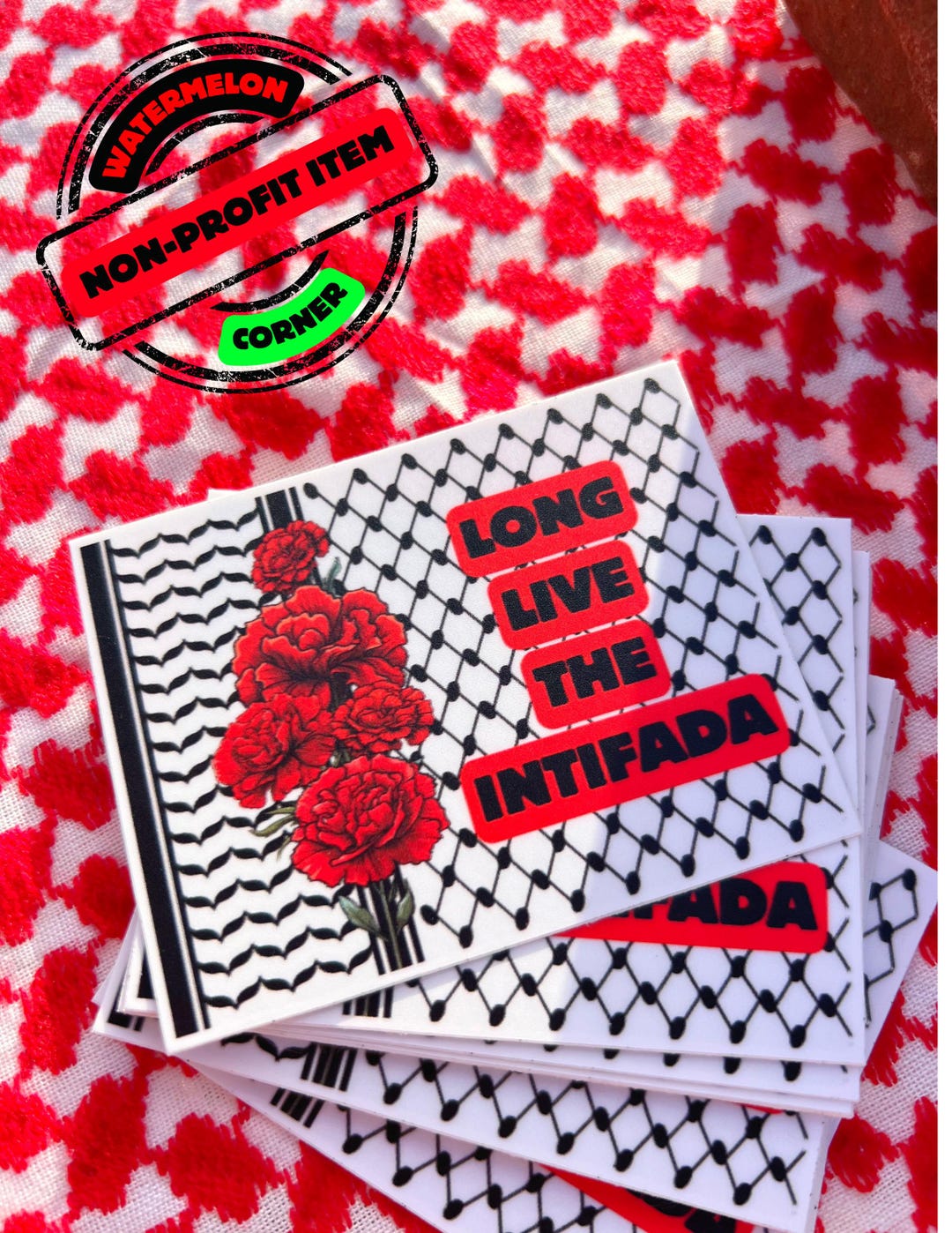 Uprising Sticker, Palestinian, Kufiyah, Palestine Flag, Palestinian ...