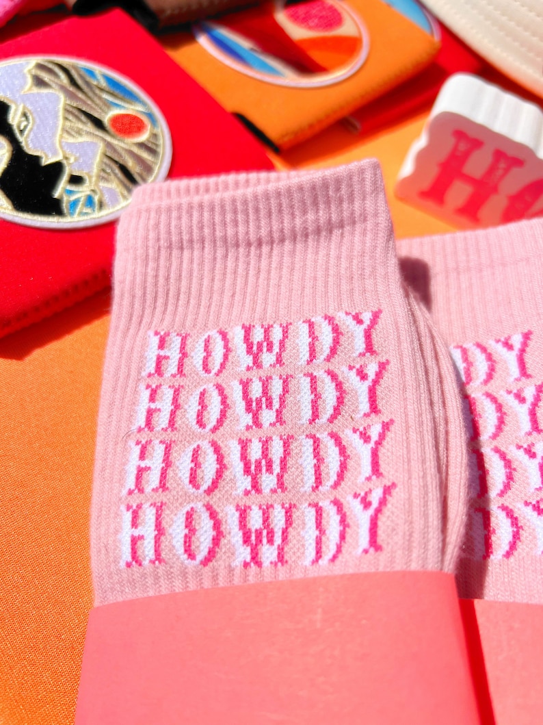 Howdy Cowboy Western Rodeo Texas Socks - Etsy