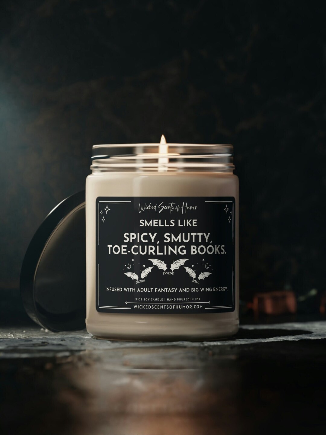 Acotar Candle, Smells Like Smutty Toe-curling Books, Acotar Merch ...