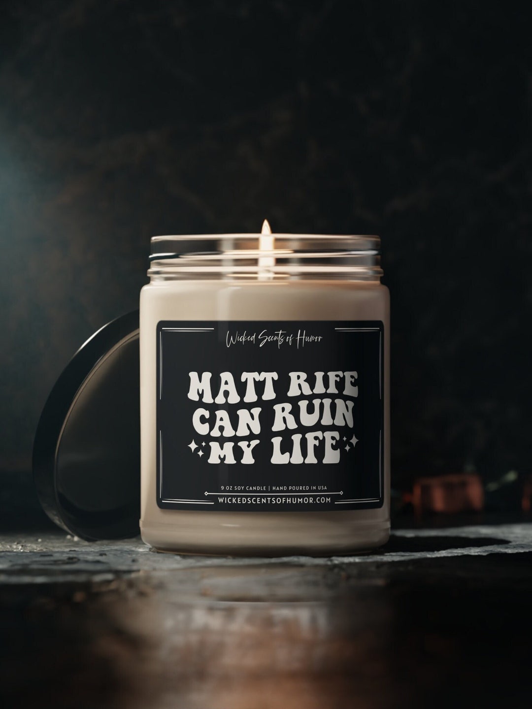 Matt Rife Ruin My Life Candle Rifey Material Matt Rife Gift - Etsy