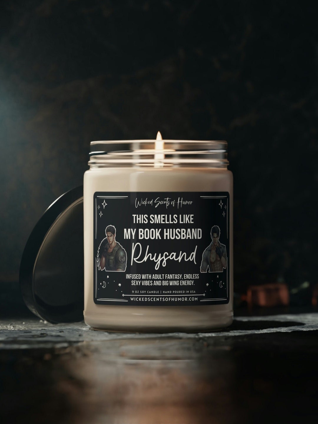 Rhysand Acotar Candle, Book Husband, A Court of Thorns and Roses ...