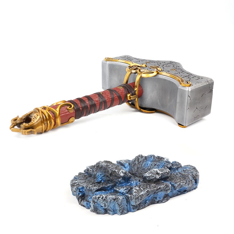 God of War Hammer Mjolnir Thor Hammer 7.7 Lb Full Metal With Glowing ...