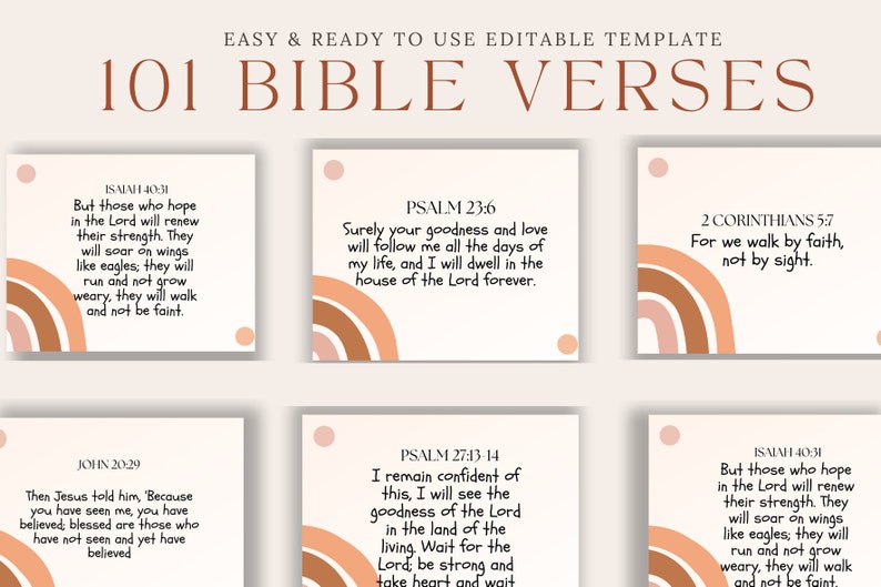 100 Inspirational Bible Verse Cards Prayer Board Cards Vision Board ...