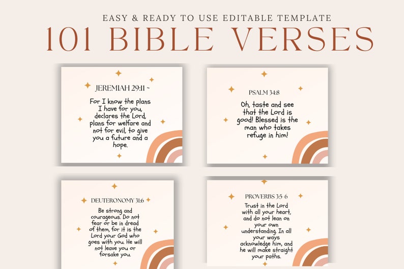 100 Inspirational Bible Verse Cards Prayer Board Cards Vision Board ...