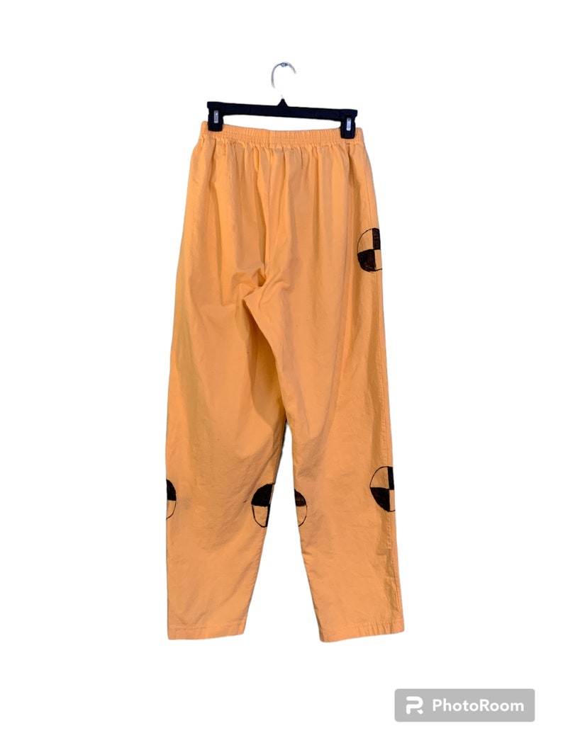 Vintage 80s DEVO New Wave Pants Target Print Yellow and Black Stretch ...