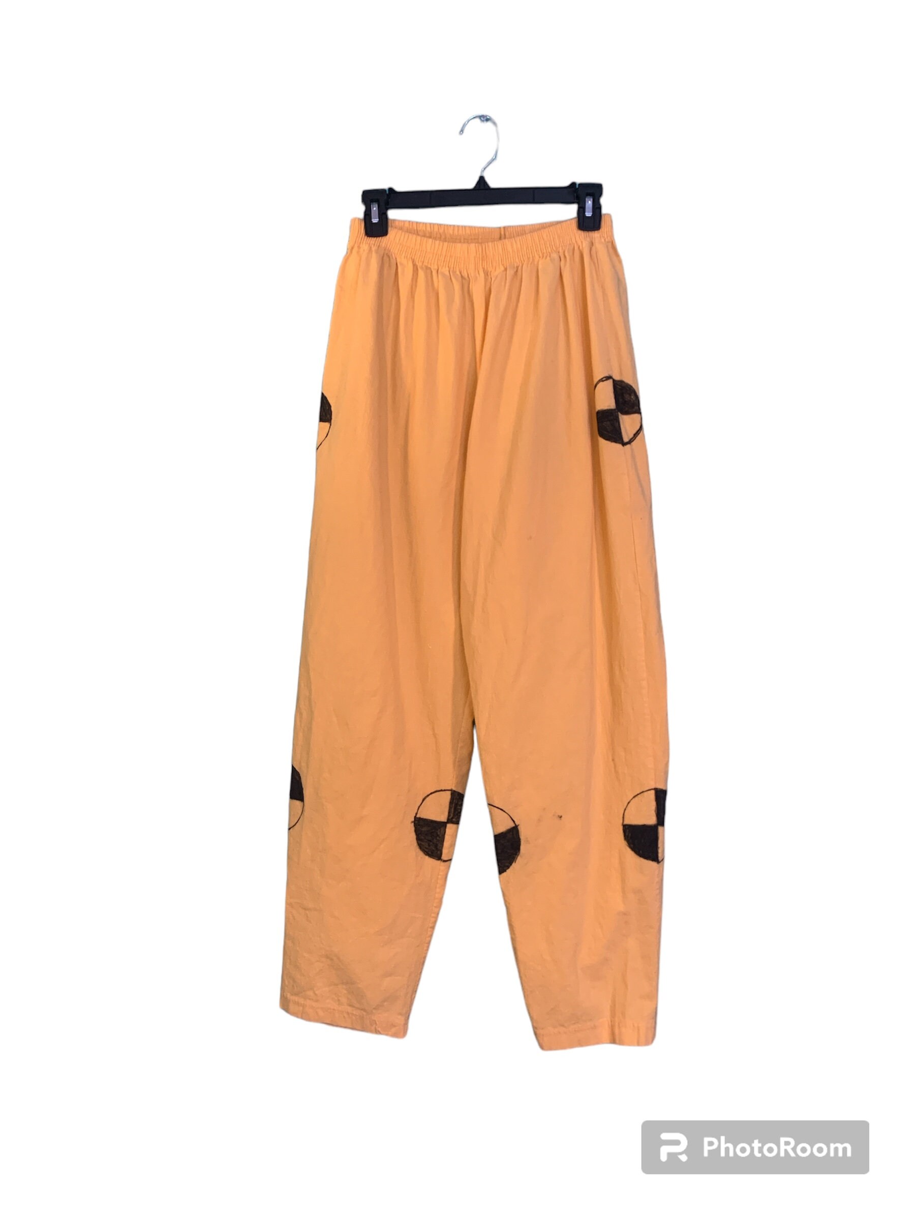 Vintage 80s DEVO New Wave Pants Target Print Yellow and Black Stretch ...