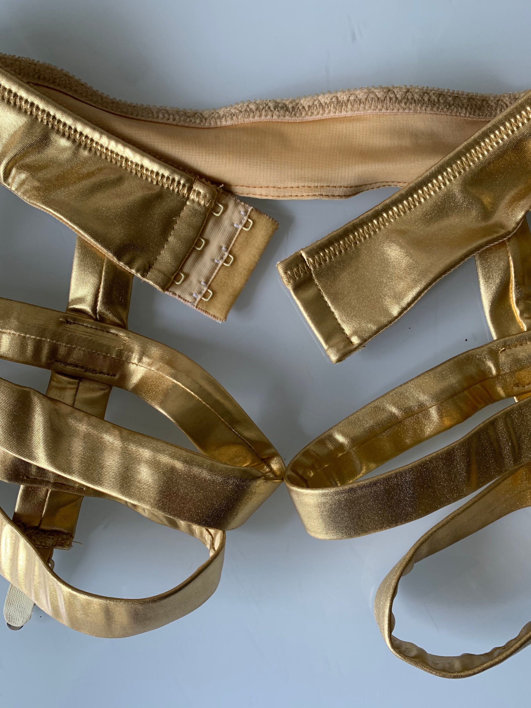 Vintage Y2K Trashy Lingerie Golden Cage Garter Belt Designer - Etsy