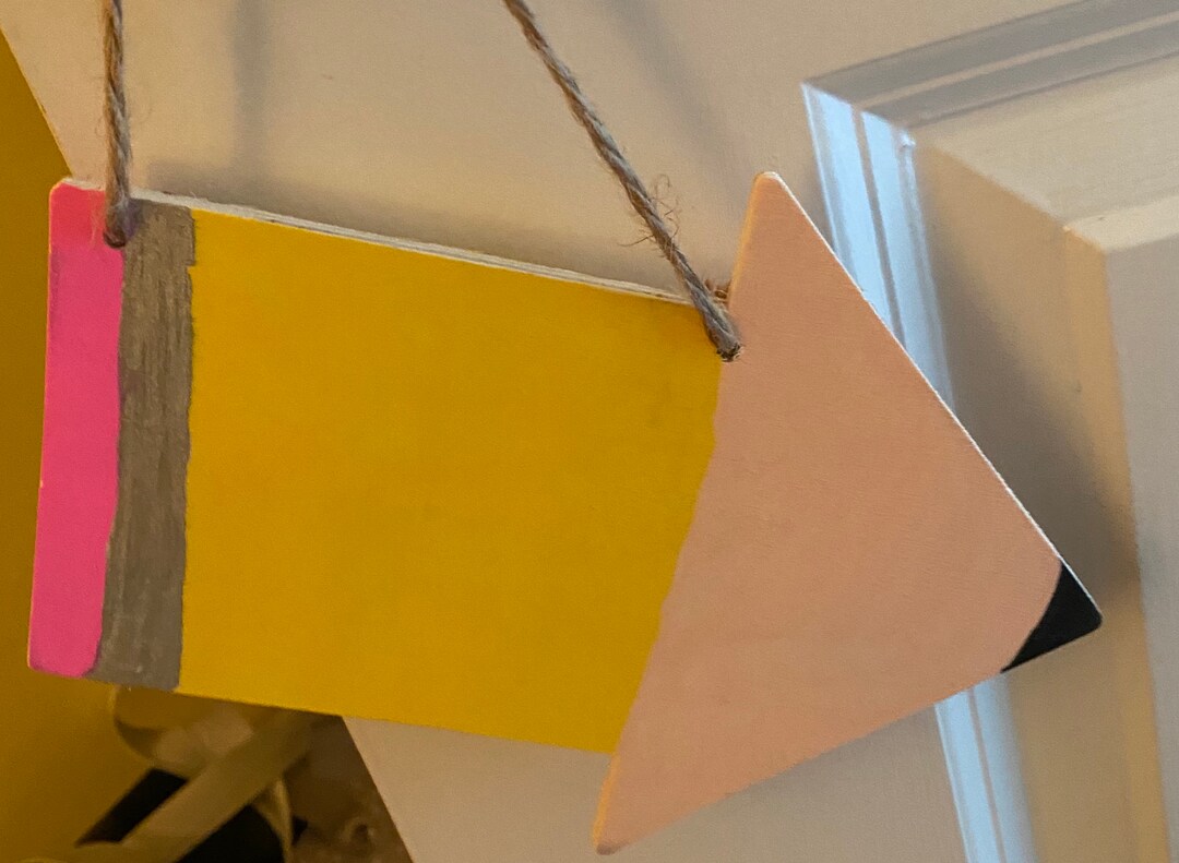 Wooden Pencil Sign - Etsy
