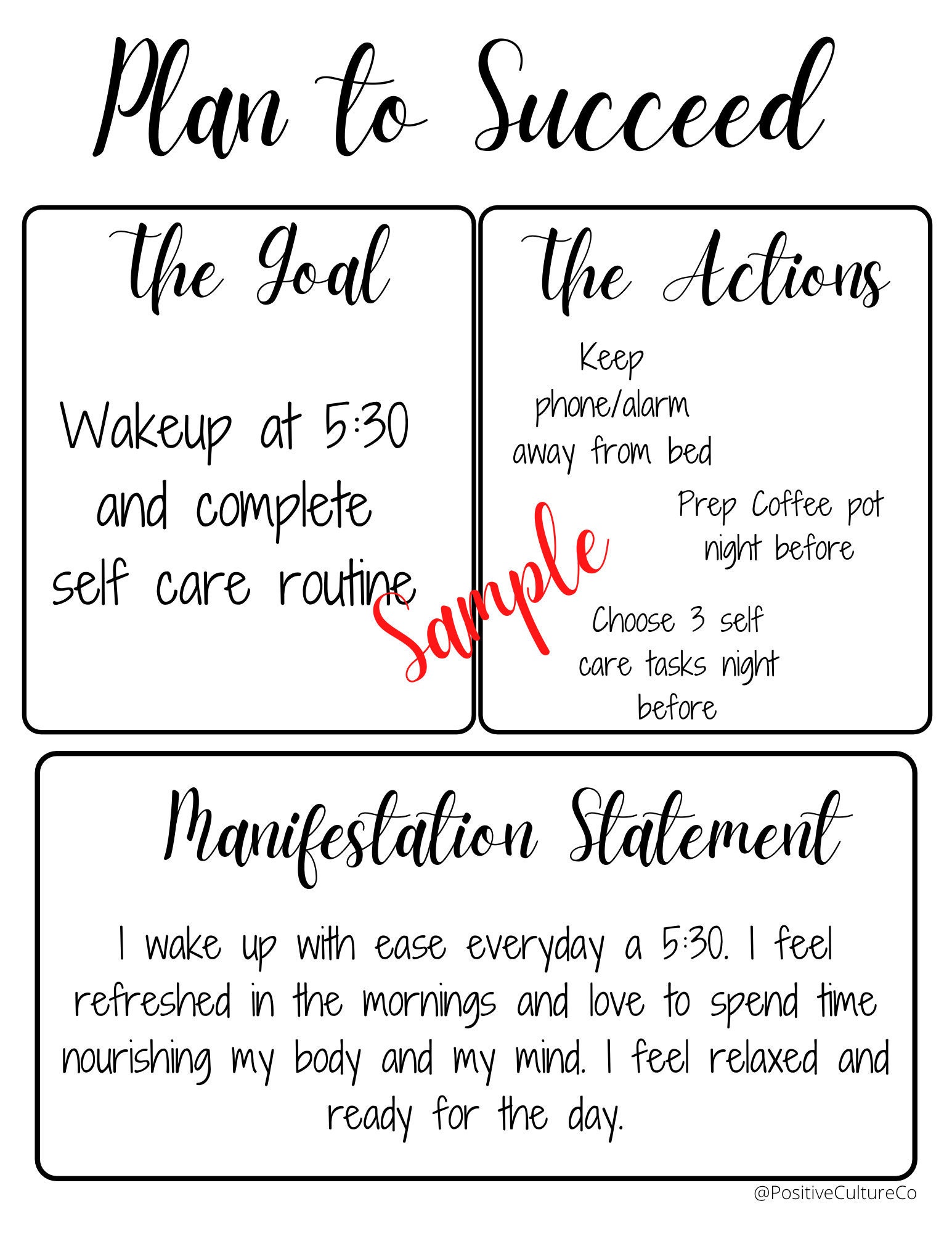 Printable Personal Goal Setting Worksheet - Etsy