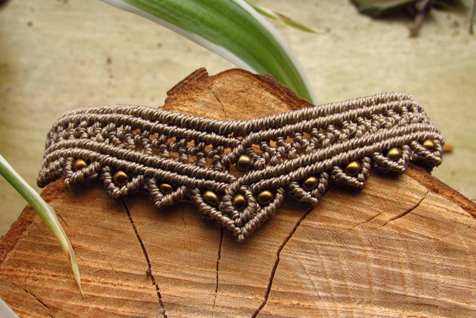 Beaded Macrame Bracelet in Many Colours - Etsy