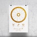 Natal Chart Print Gold, Custom Birth Chart Poster With Sun Moon and ...