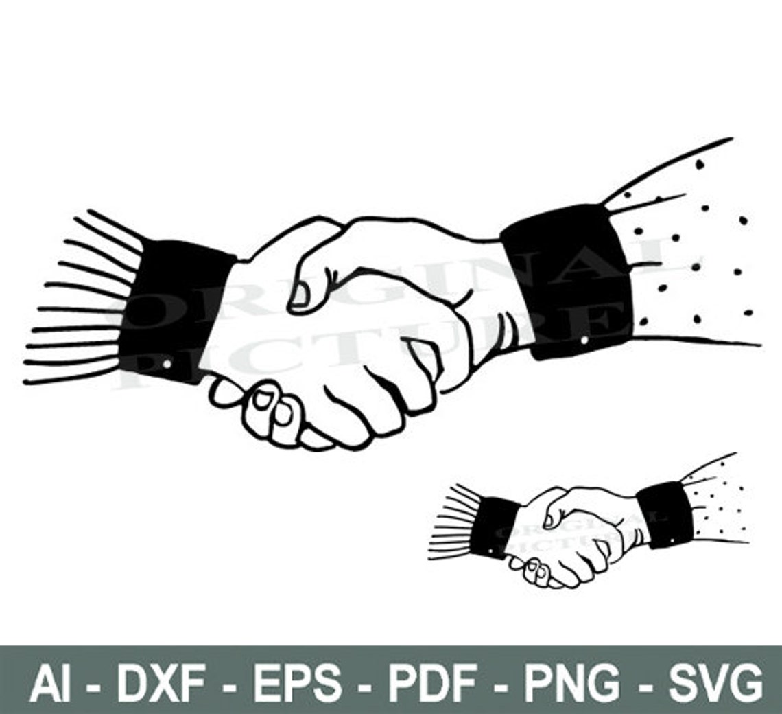 Strong Handshake SVG Hand Svg Deal Svg Handshake Guest - Etsy UK