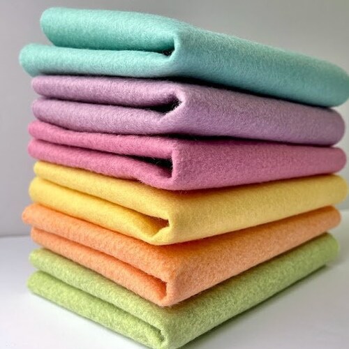 Pastel Felt Color Set 9 X 12 Wool Felt | Etsy