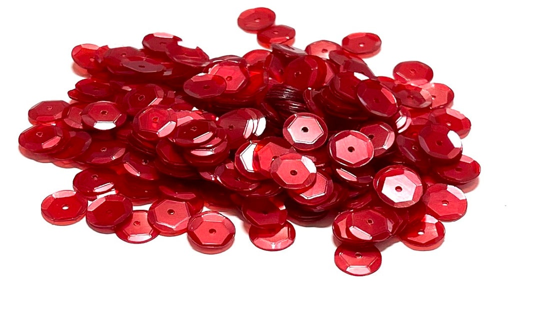 Satin Red Sequins Multiple Sizes Available - Etsy