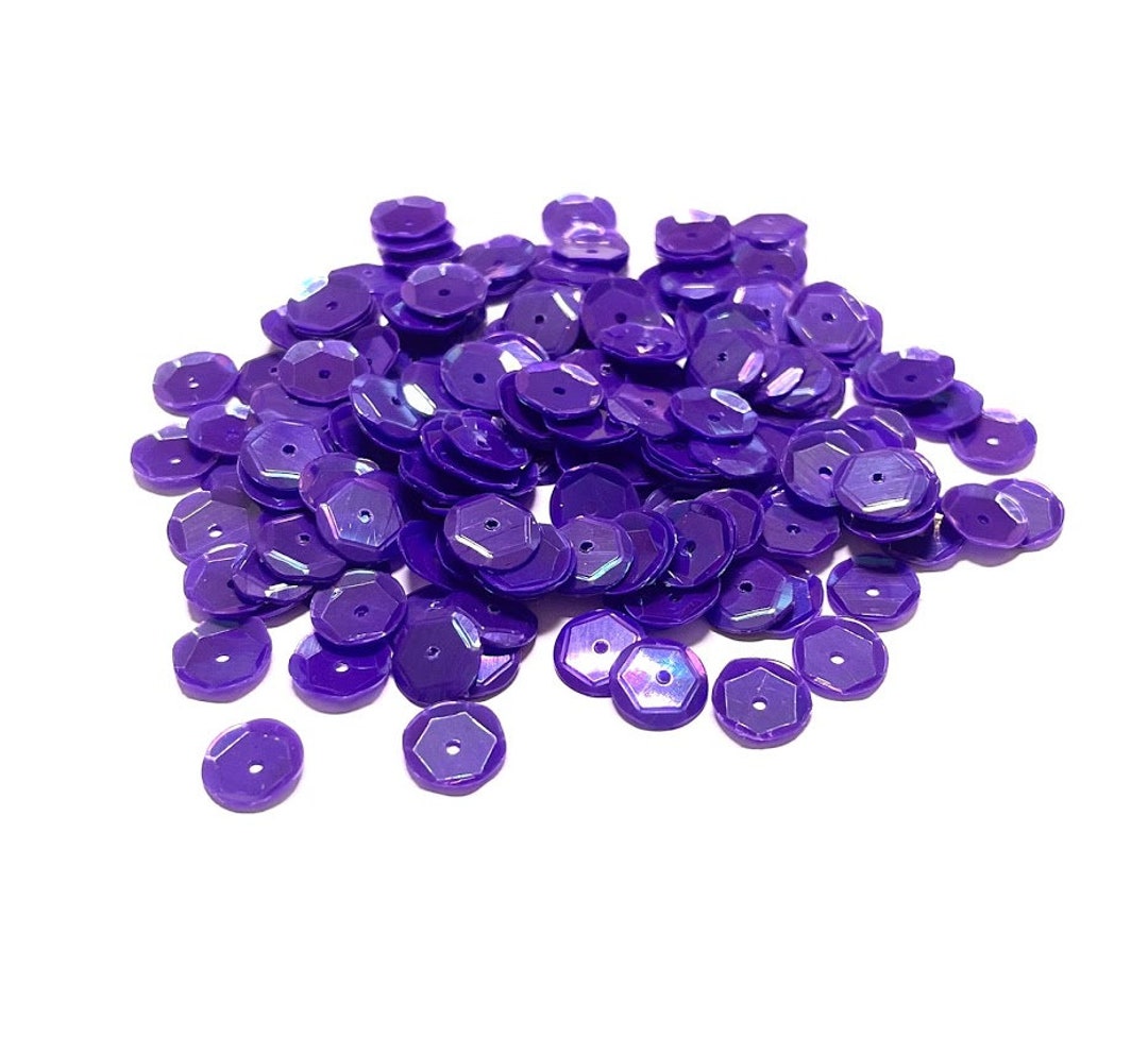 Opaque Iridescent Dark Purple Sequins Multiple Sizes Available - Etsy