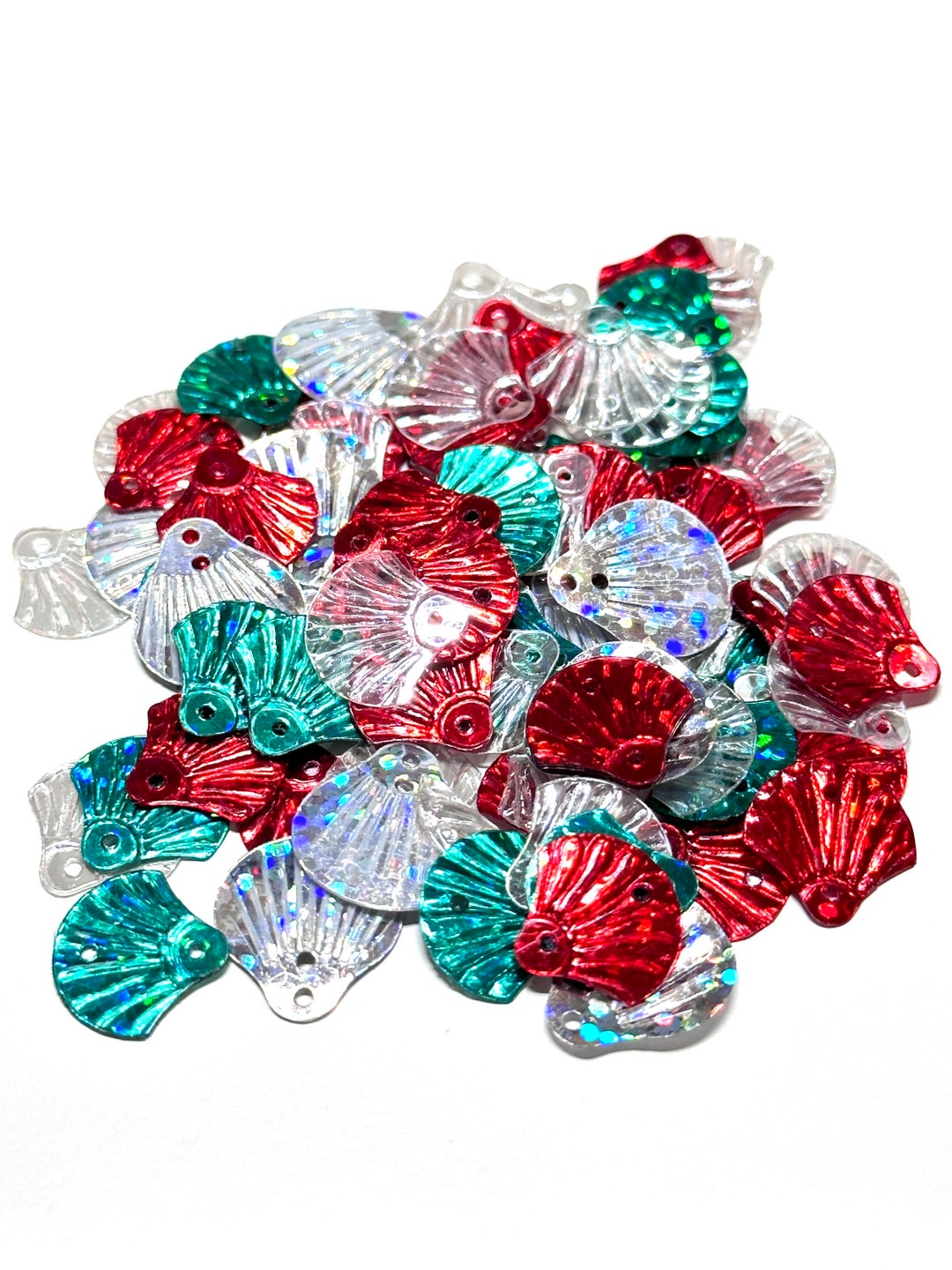 Mermaid Christmas Shell Sequin Blend - Etsy