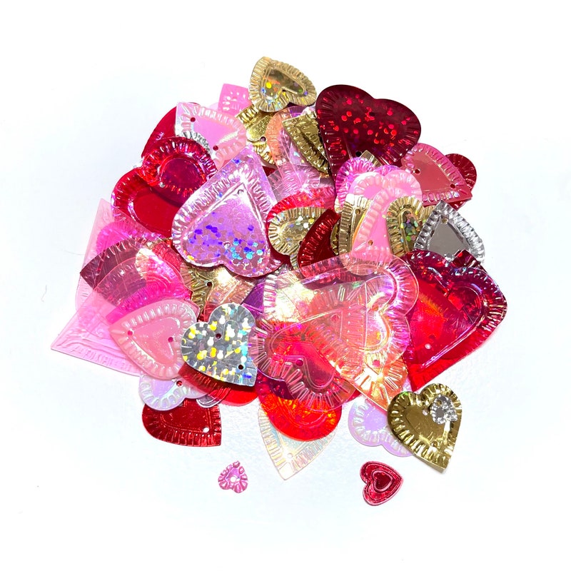 Sequin Heart - Etsy