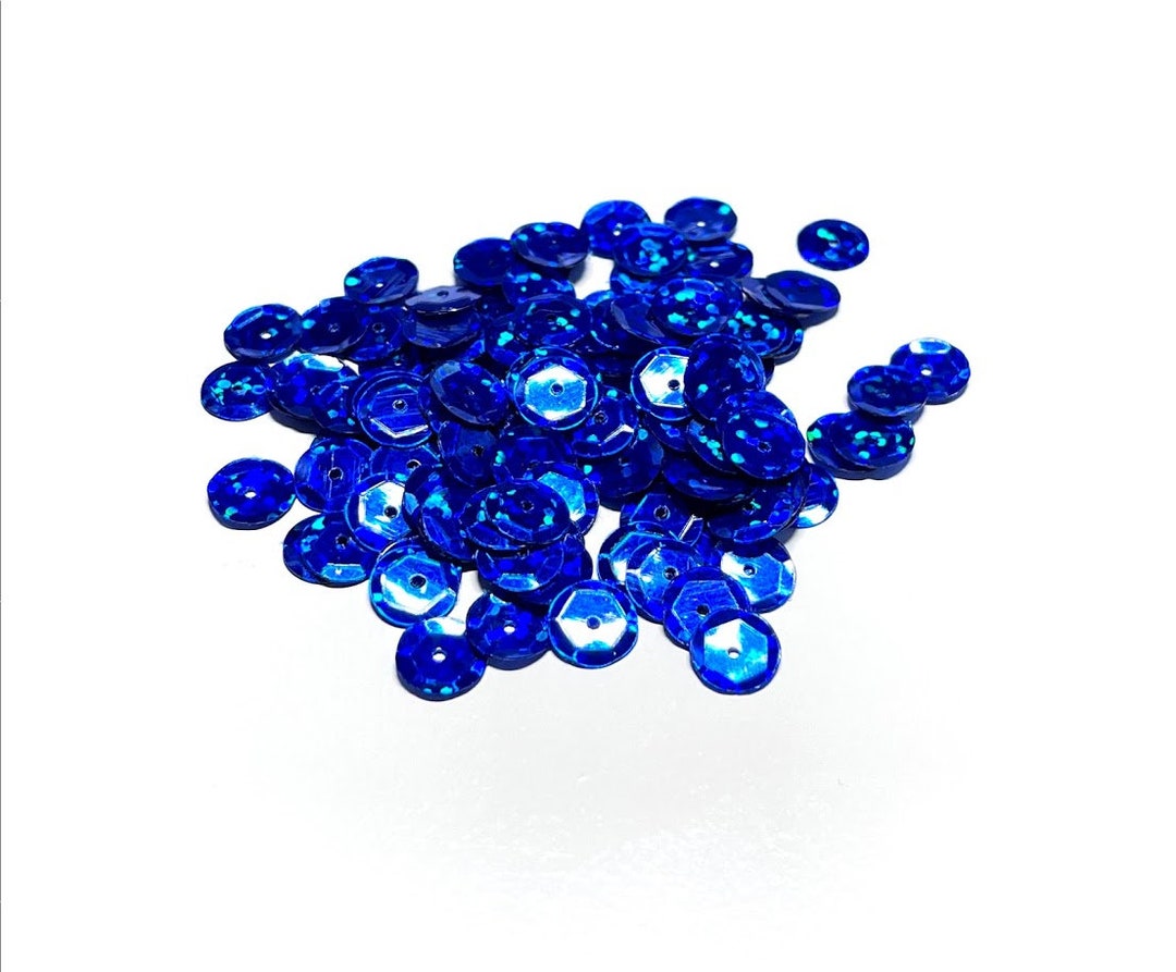 Hologram Cobalt Blue Sequins Multiple Sizes Available - Etsy