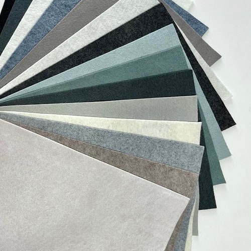 Pastel Felt Color Set 12 X 18 Wool Felt Sheets - Etsy