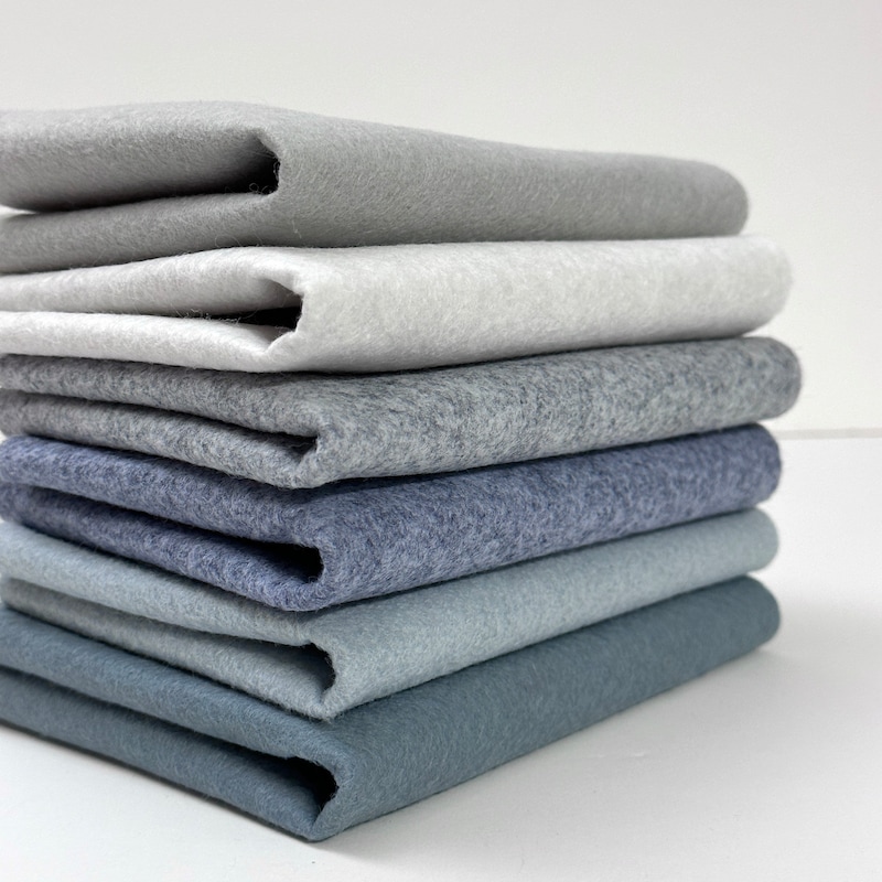 Light Grey Wool Felt - Etsy