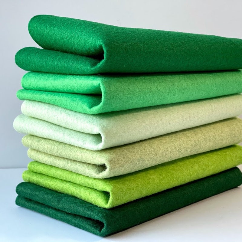 Green Felt Fabric - Etsy