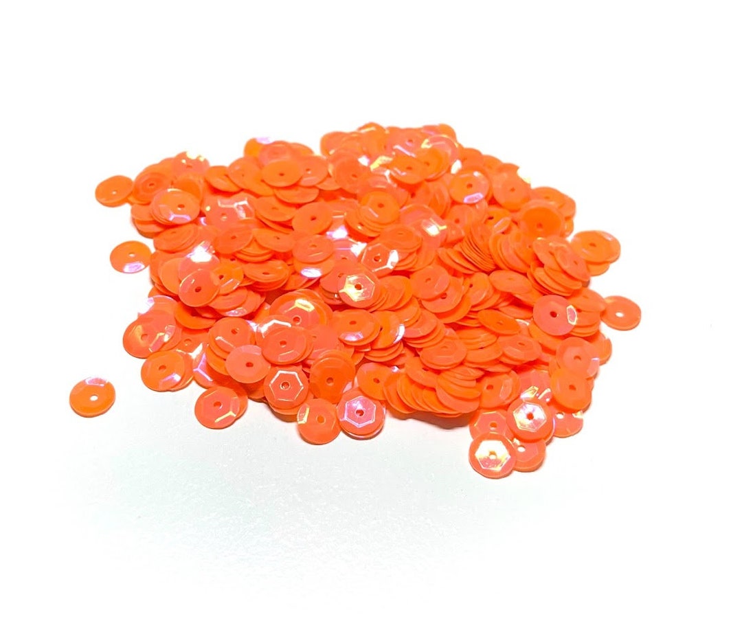 Opaque Iridescent Orange Sequins Multiple Sizes Available - Etsy